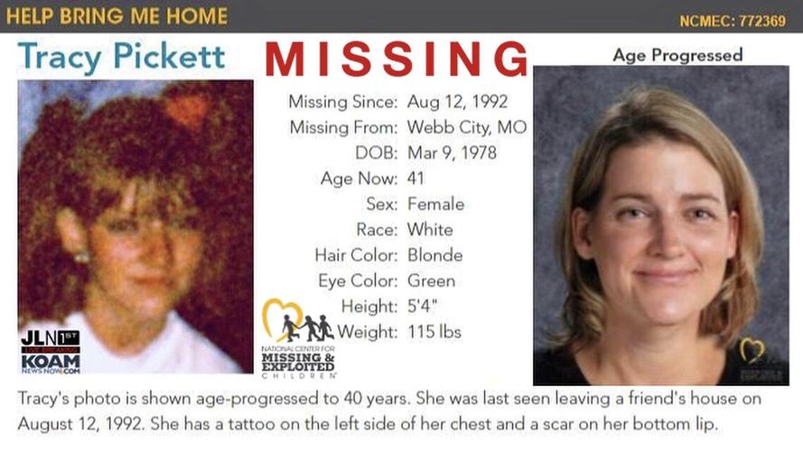 Missing from Joplin now 30 years; Police continue seeking leads in ...