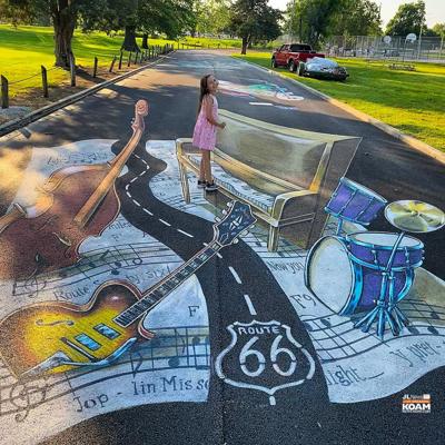 Route 66 World 3-D Street Painting Festival 2025 in Schifferdecker Park ...