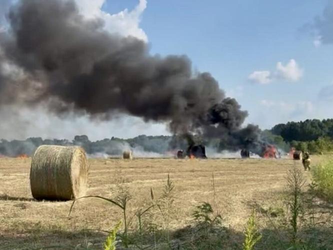 Abnormally dry conditions persist, baler and tractor burn in Greene ...
