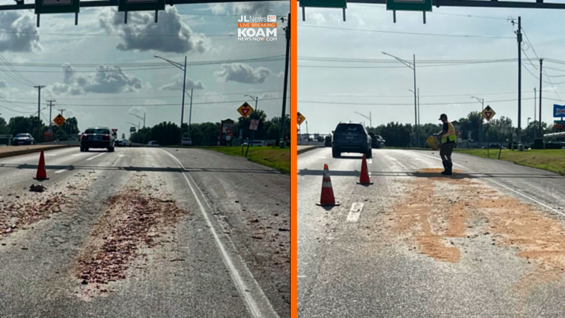 Animal guts spill at Stone’s Corner Roundabout, clean up slows traffic ...