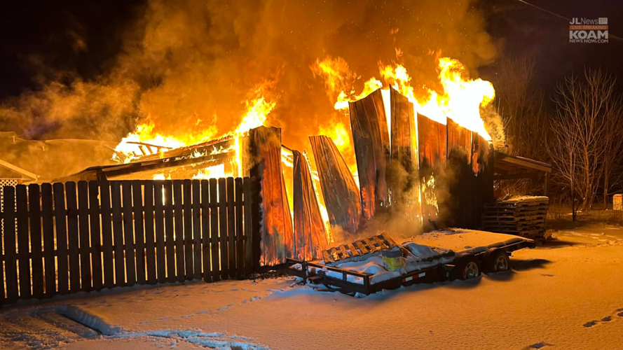 Structure Fire in Jasper, smoke and flames visible from I-49 | Joplin ...