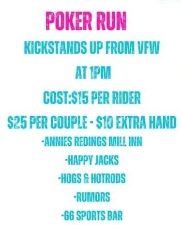 Poker Run and Lung Cancer Benefit at VFW in Joplin | Joplin News First ...