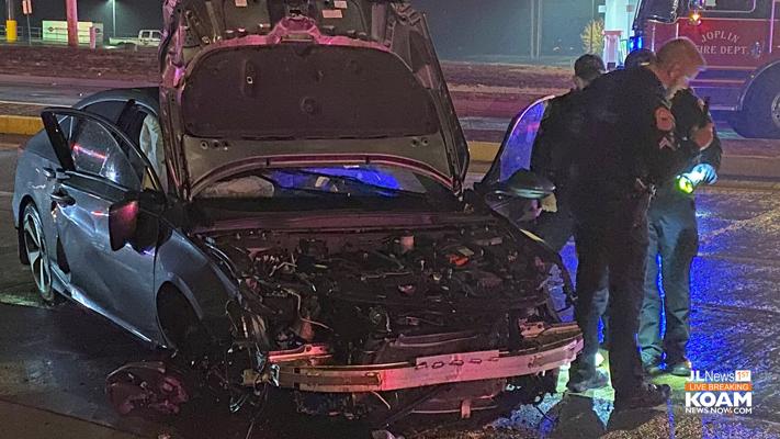Car ramps roundabout, crashes out; Witnesses say car was doing 100 mph ...