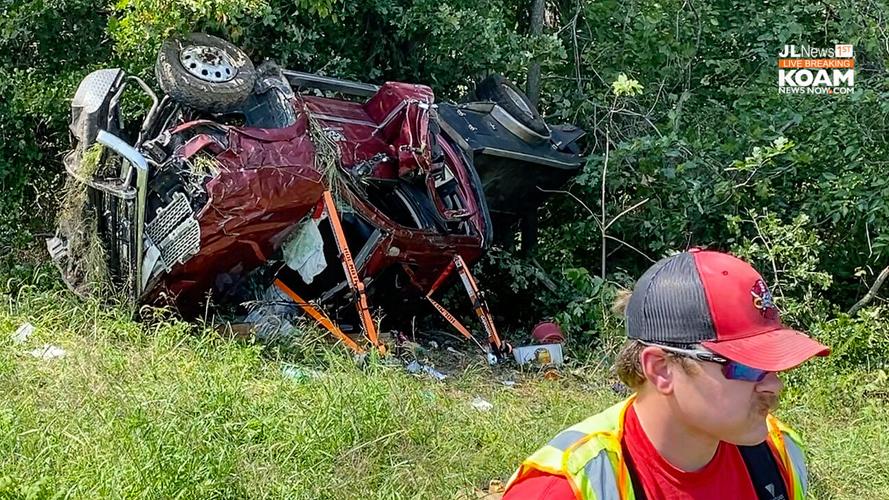Pickup ramps Old 66, goes airborne, crashing into trees near Kansas ...