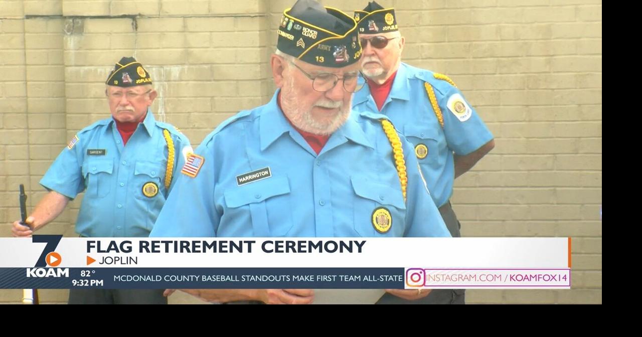 American Legion in Joplin properly disposes of withered flags to ...