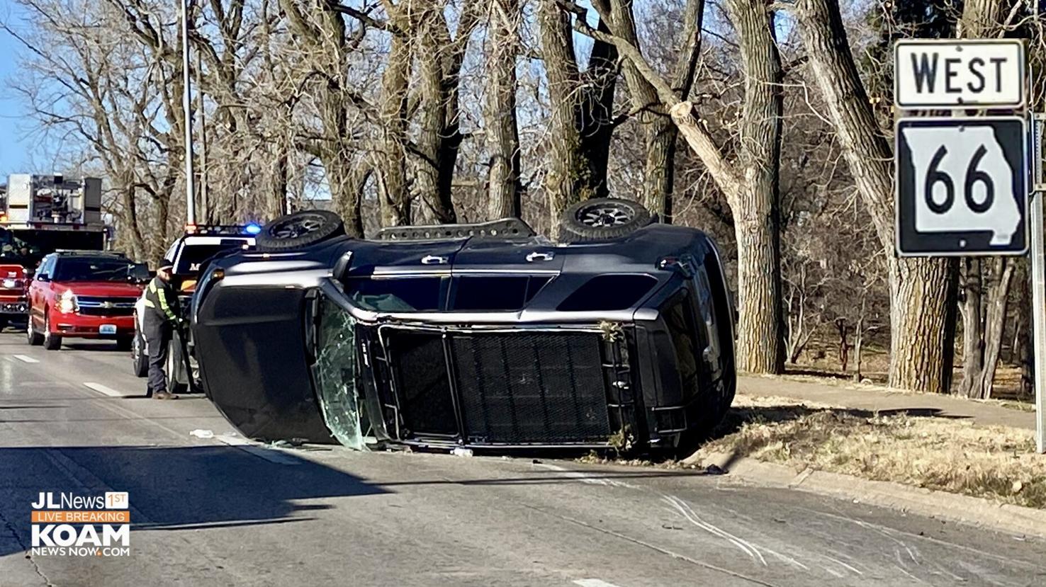 SUV flips in crash at 7th and Murphy Blvd, Joplin | Joplin News First ...