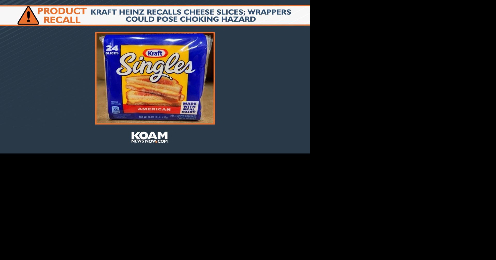 Kraft Heinz recalls some cheese slices; wrappers could pose choking ...