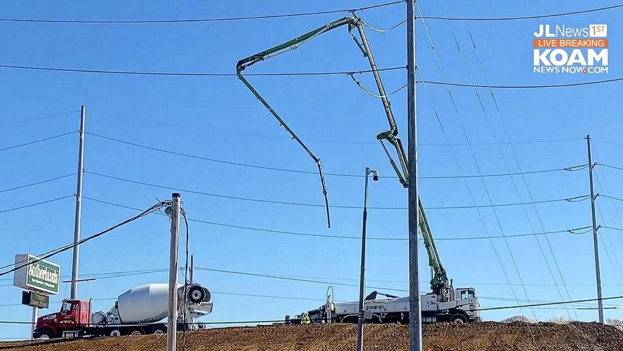 Rangeline bridge construction progress, crews begin pouring the ...
