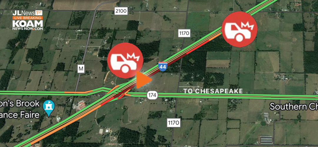 Series of crashes, incl. overturned semi-tractor, slows I-44 in ...