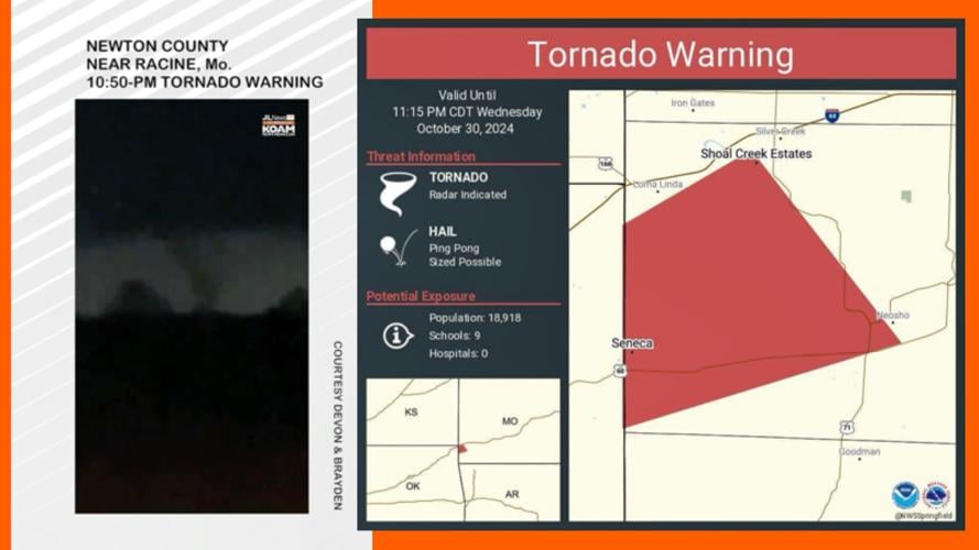 tornado warning devon