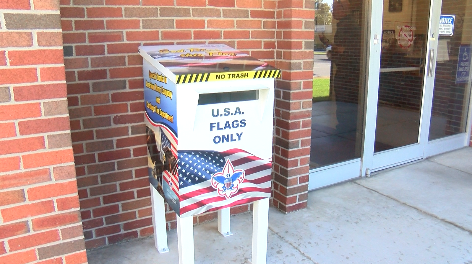 Eagle Scout's flag retirement box gives Carthage community a place to ...