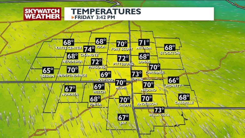 Near-record high temps today, followed by rainy weekend ahead! | Top ...