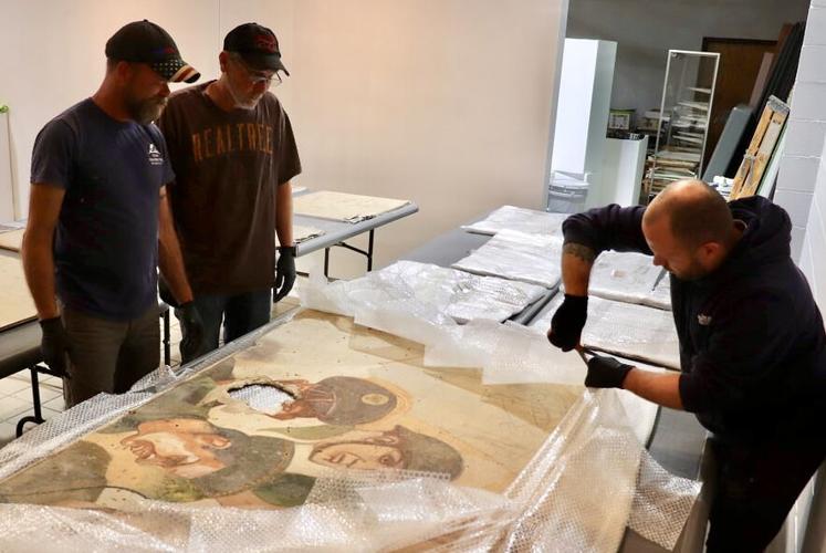 Camp Crowder WWII mural preservation work continues; Painting ...