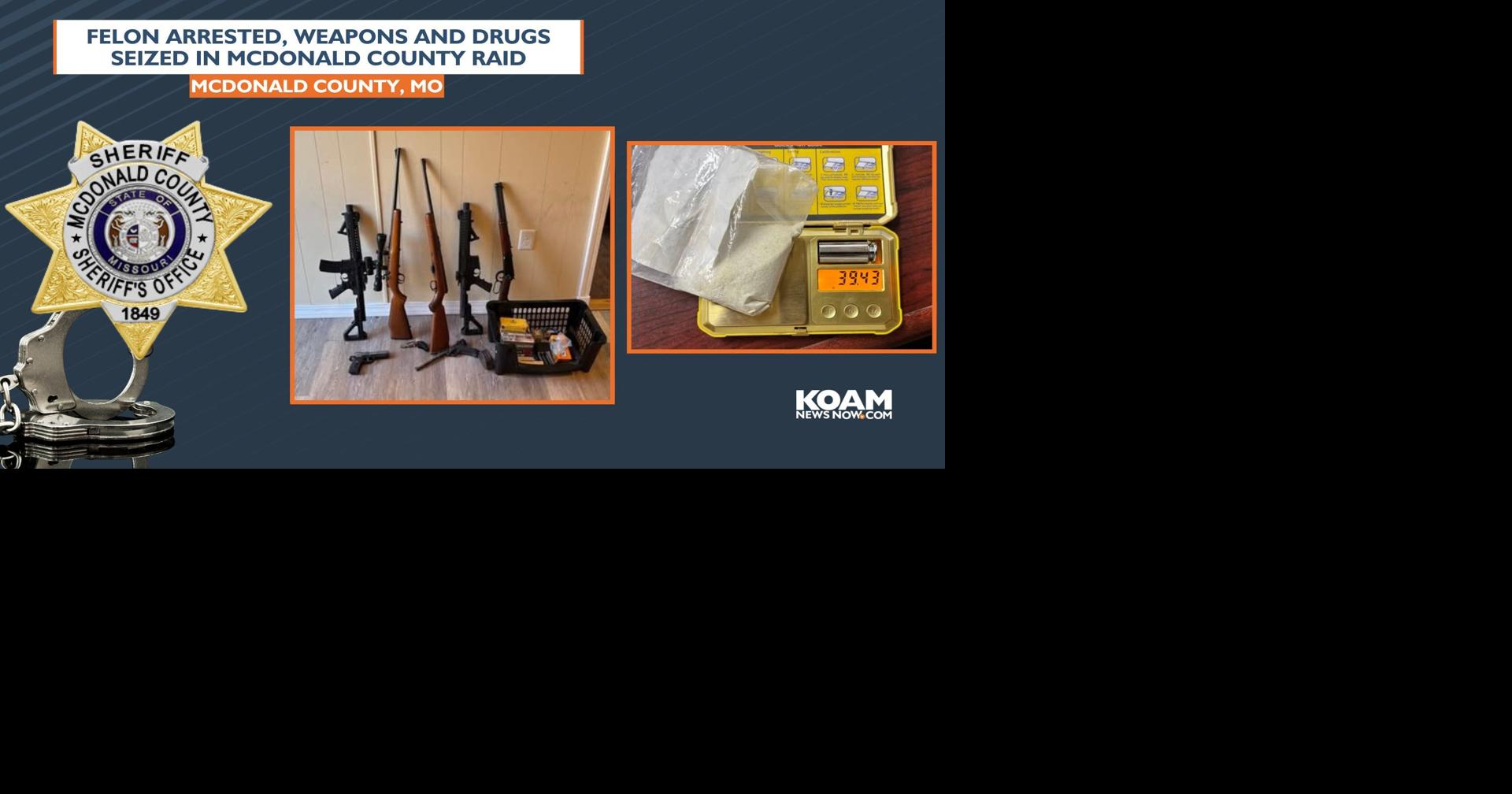 Weapons, drugs seized in McDonald Co. raid | Crime | koamnewsnow.com