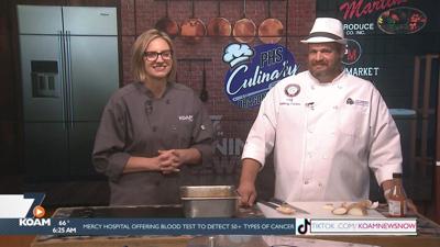 Chef Anthony makes baked beans and a variation on sausage and peppers ...