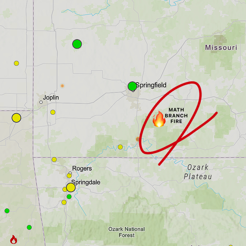 700-acre Math Branch Fire, 70% contained in Mark Twain Forest | Joplin ...