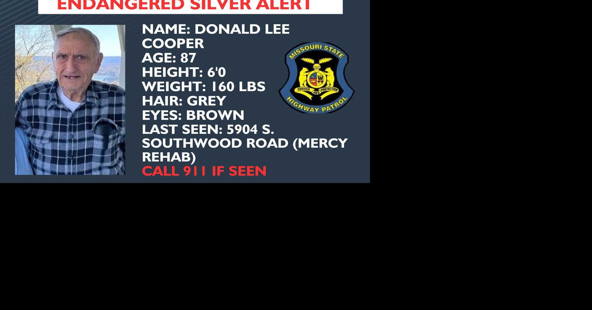 Springfield Endangered SILVER Alert: Donald Lee Cooper, 87 | Missouri ...
