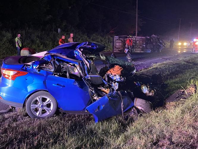 Head-on crash and burn, near Carl Junction on Central City Road | Auto ...