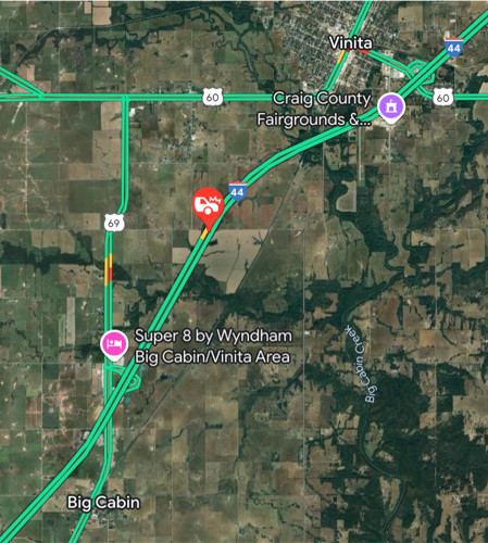 I-44 crash, two semis, huge flames block all lanes near Big Cabin ...