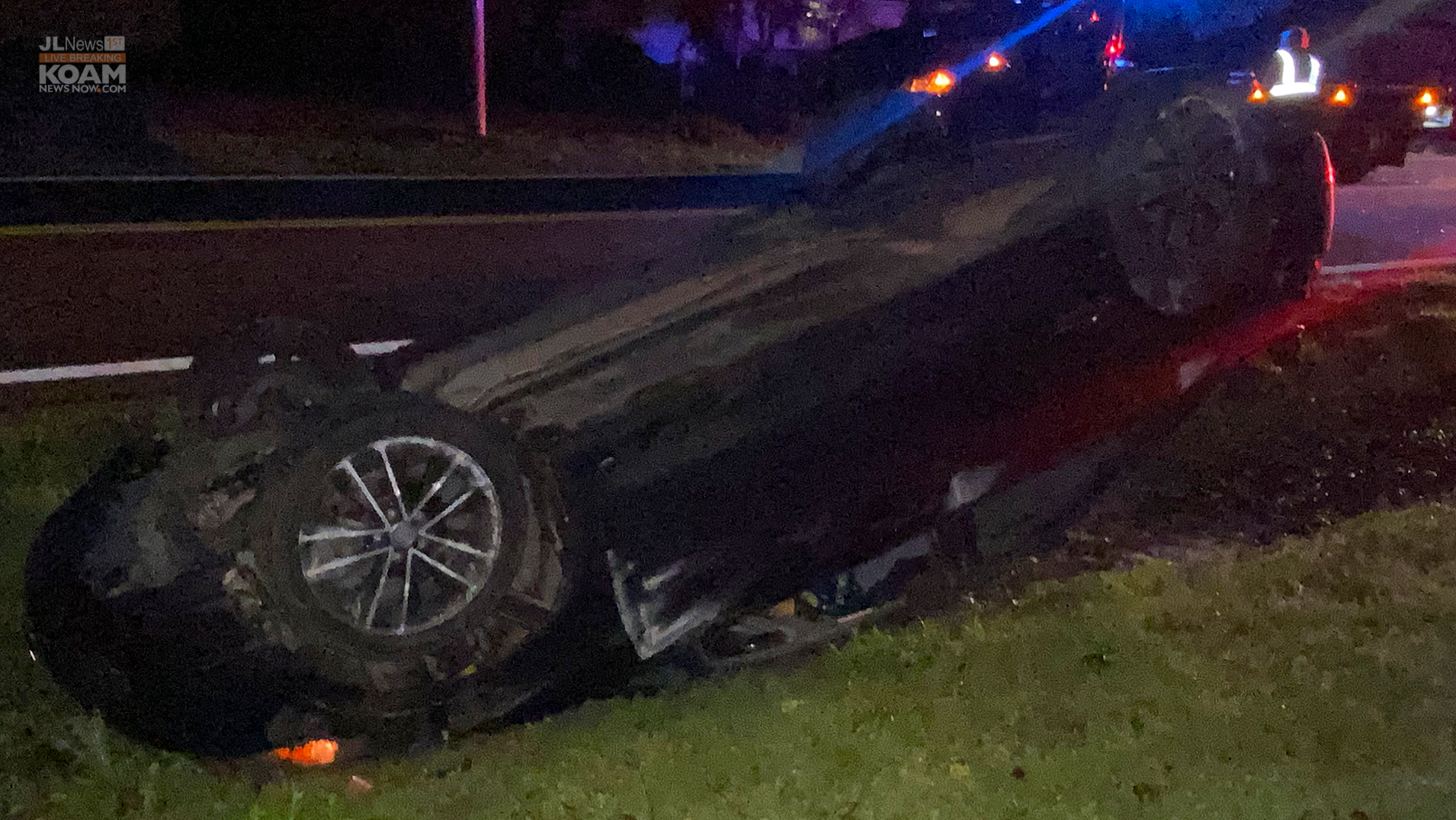 Car overturns in Diamond crash | Joplin News First | koamnewsnow.com