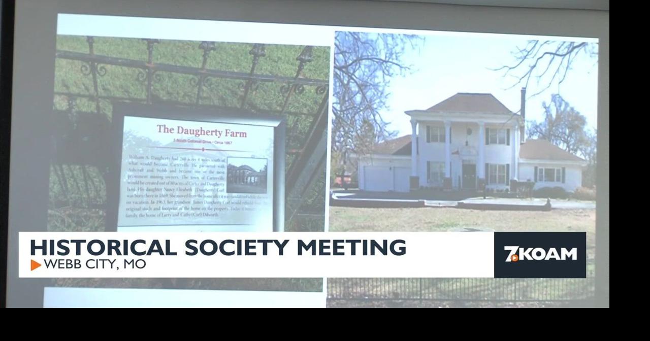 Webb City Historical Society Meeting 1-10-26 | Video | koamnewsnow.com