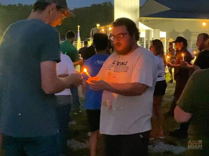 Prayer Vigil for Charlie Kirk Family, south Joplin, under the 70-foot ...
