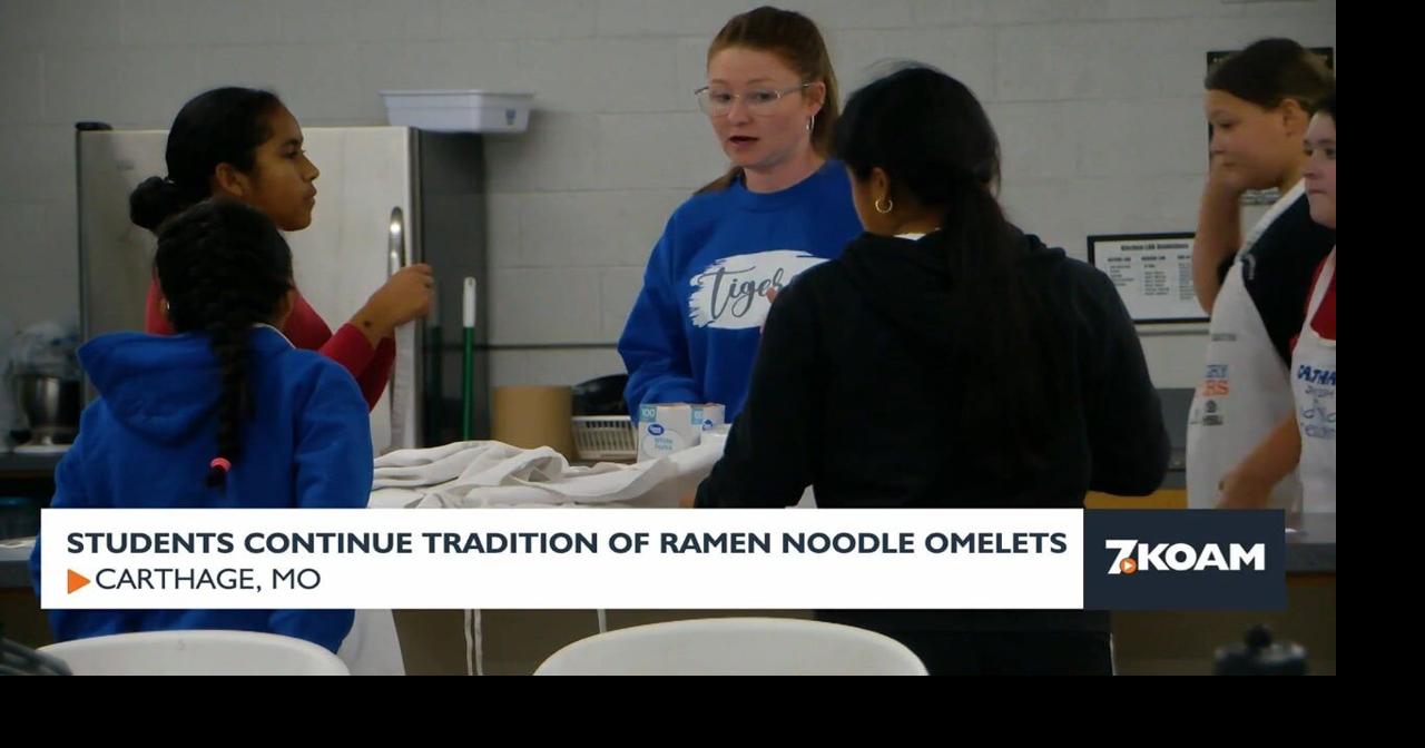 Carthage junior high students dig in to ramen omelets | Food and ...