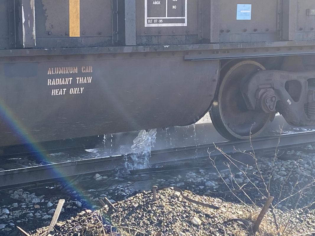 Coal train car - smoke showing - in Webb City | Joplin News First ...