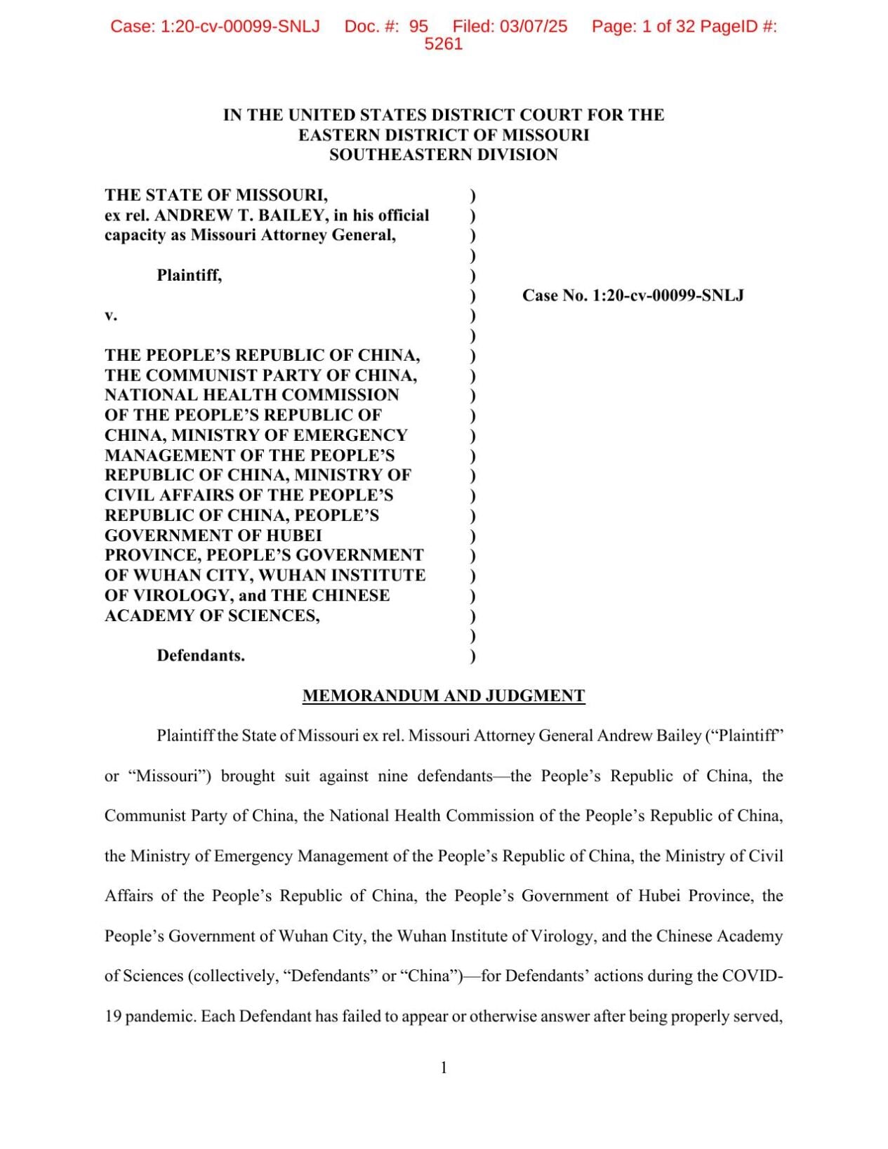 Missouri wins $24B judgment, plans to seize Chinese assets | Missouri ...