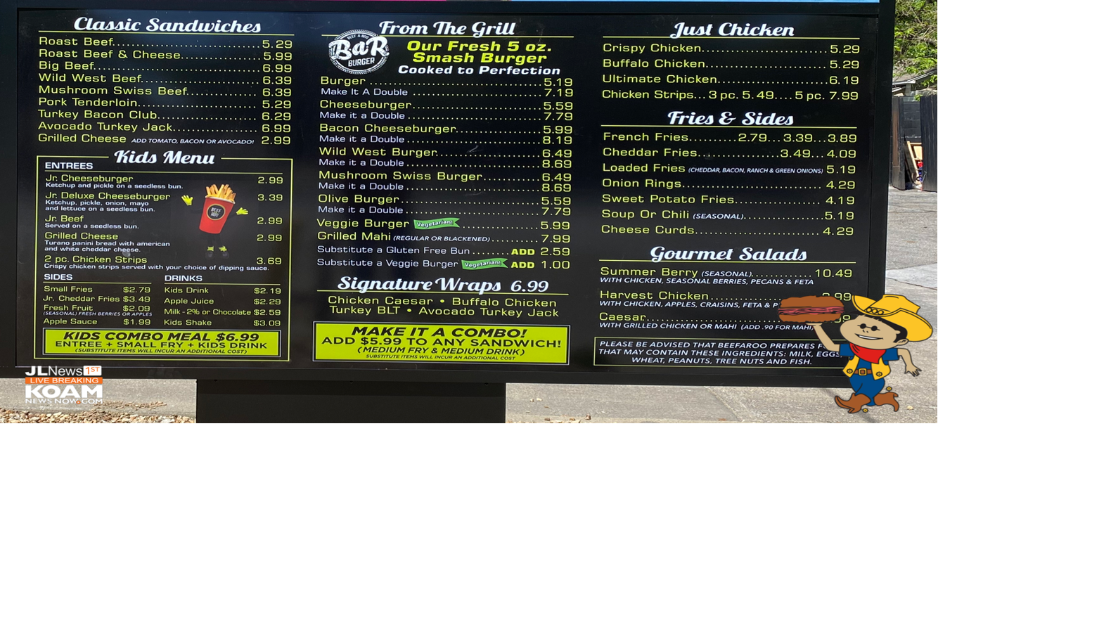 The 55-year history of the Beef-A-Roo, see the menu! | Joplin News ...