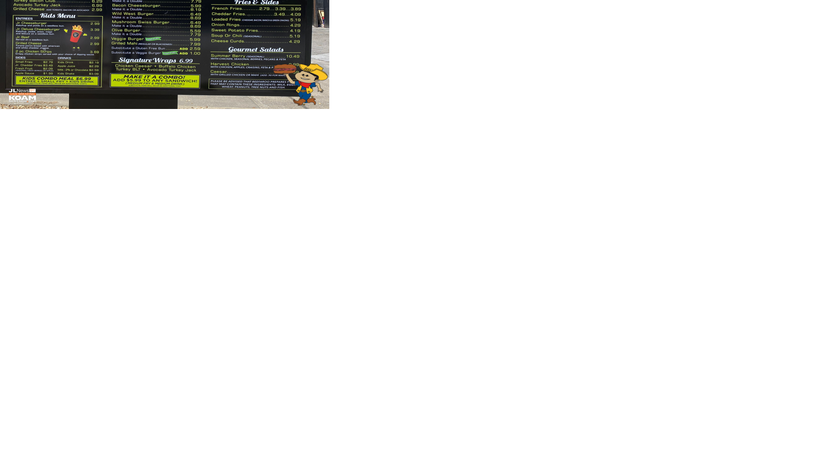 The 55-year history of the Beef-A-Roo, see the menu! | Joplin News ...