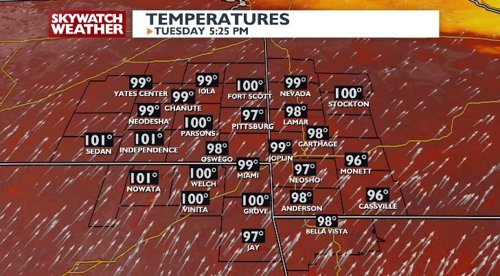 ALERT DAY: Dangerous Heat Sweeps Through with Temperatures Reaching ...