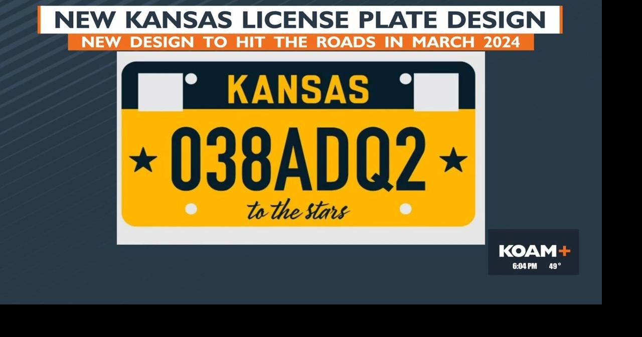 Kansas drivers are getting a new license plate design in 2024 | Kansas ...
