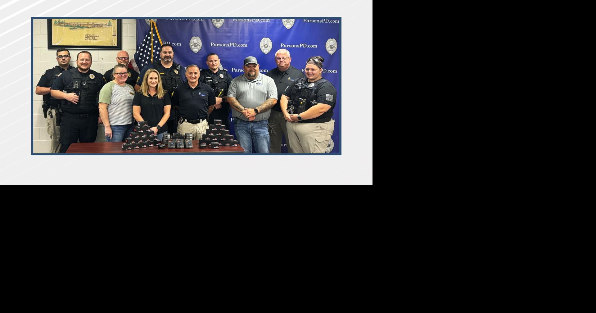 Parsons Police receives donation of new safety lights | Local News ...