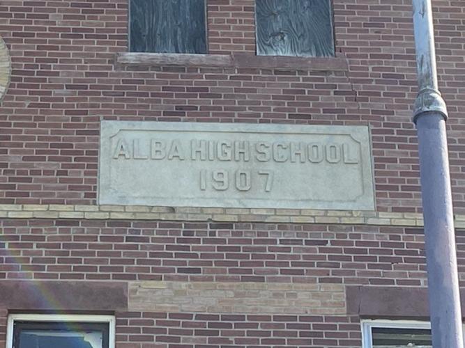 The Alba School sits and deteriorates, owner no where to be found ...
