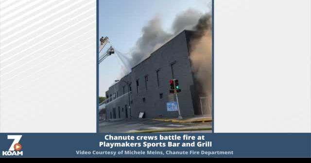 Chanute crews battle fire at Playmakers Sports Bar and Grill | Local ...