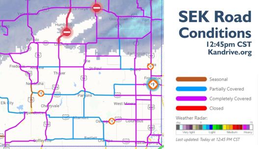 Road conditions: maps in SEK, SWMO, NEO | Local News | koamnewsnow.com