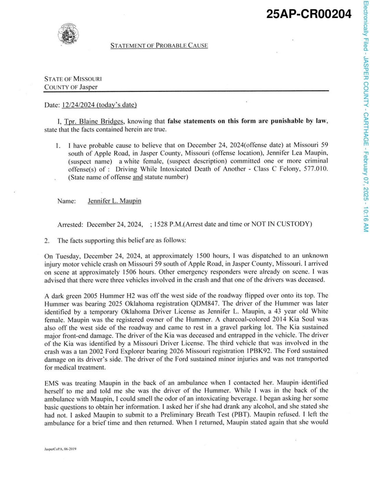 Woman arrested to face Felony DWI Death charges in Christmas Eve crash ...