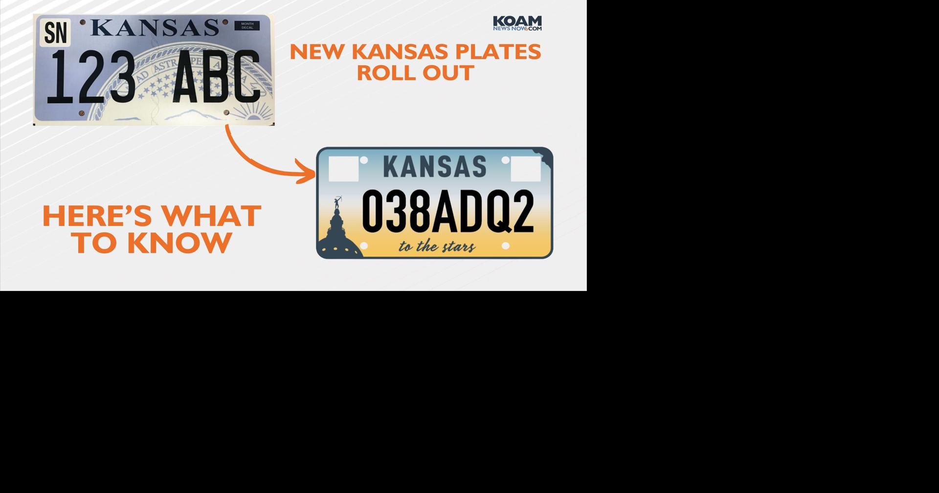 As new Kansas plates roll out, here's what to know | Kansas News ...