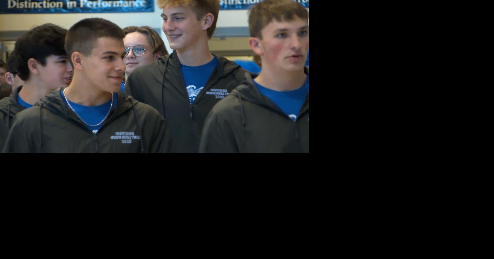Carthage's boys swim team receives special send off | Carthage Tigers ...