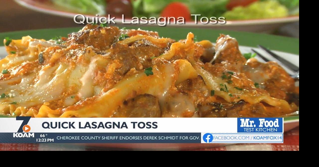 Mr. Food: Quick Lasagna Toss | Mr. Food | koamnewsnow.com