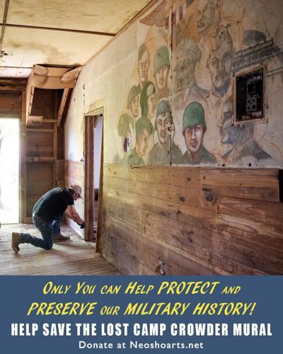 Camp Crowder WWII mural preservation work continues; Painting ...