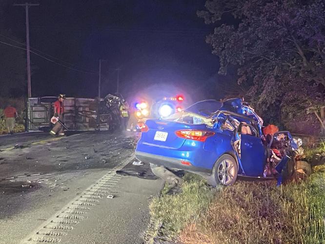 Head-on crash and burn, near Carl Junction on Central City Road | Auto ...
