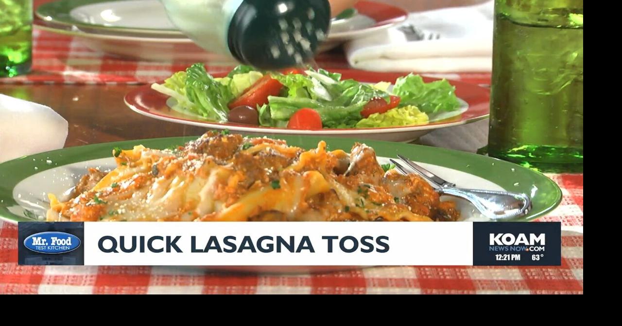 Mr. Food: Quick Lasagna Toss | Mr. Food | koamnewsnow.com