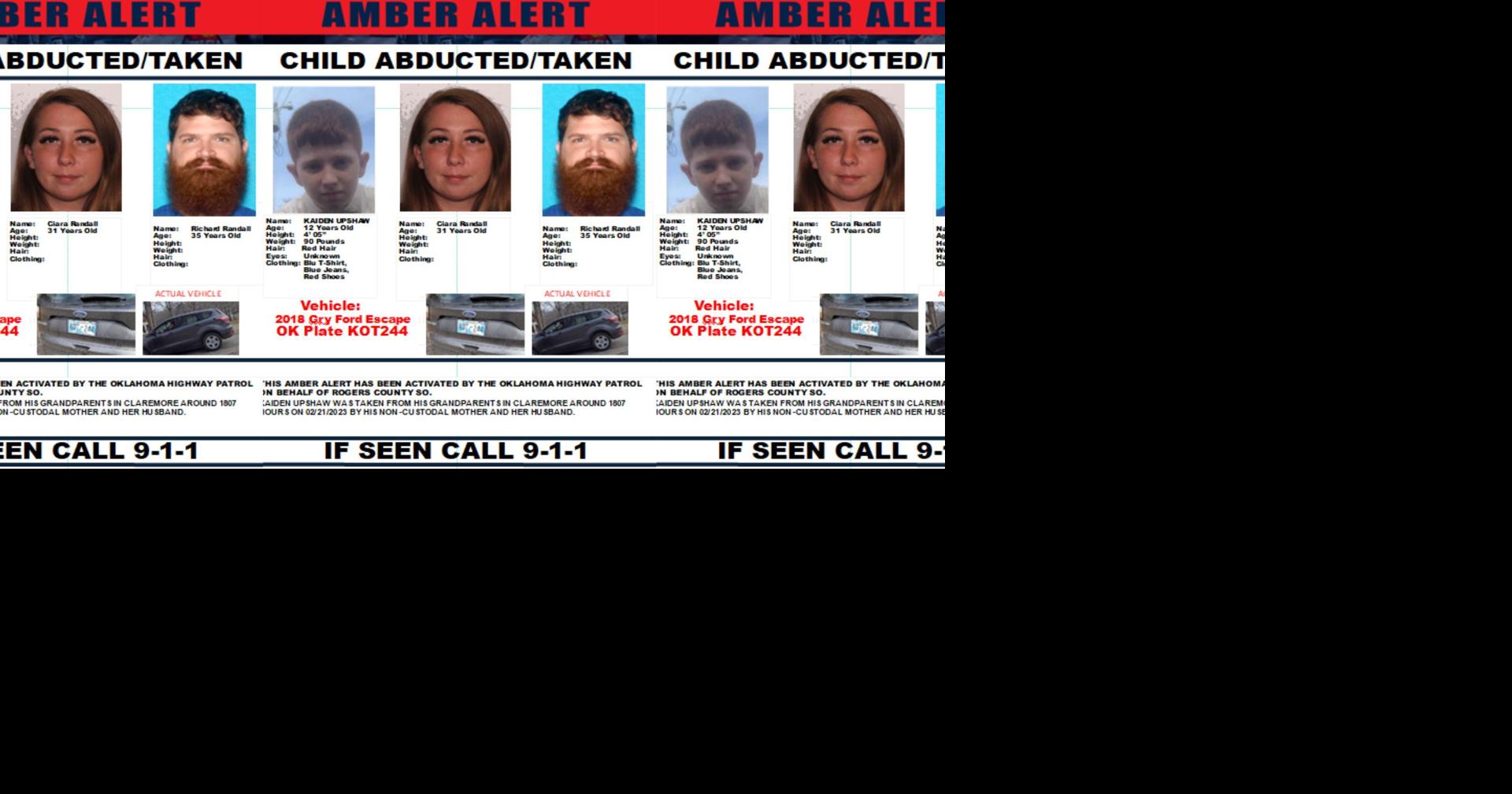 Oklahoma Highway Patrol signals Amber Alert for abducted 12-year-old ...
