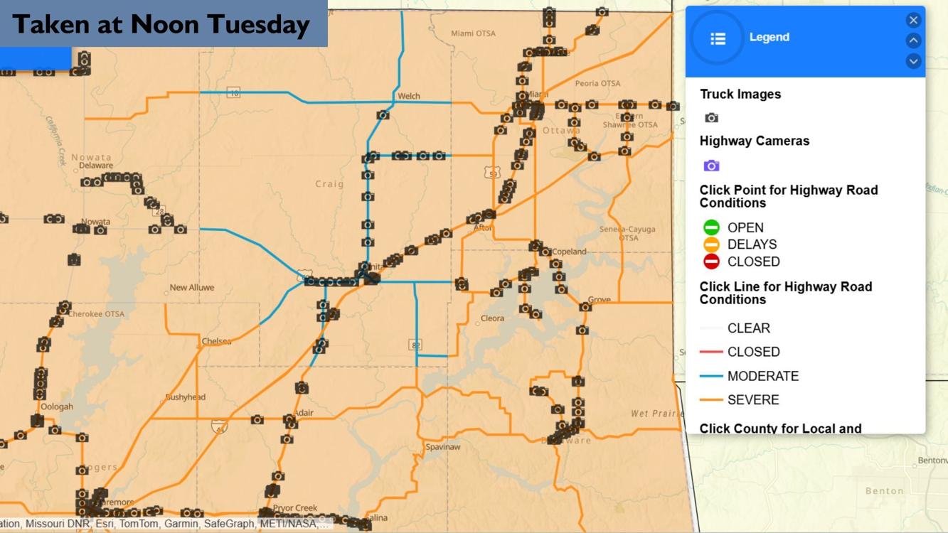 Road conditions update: Most major roads are covered | Local News ...