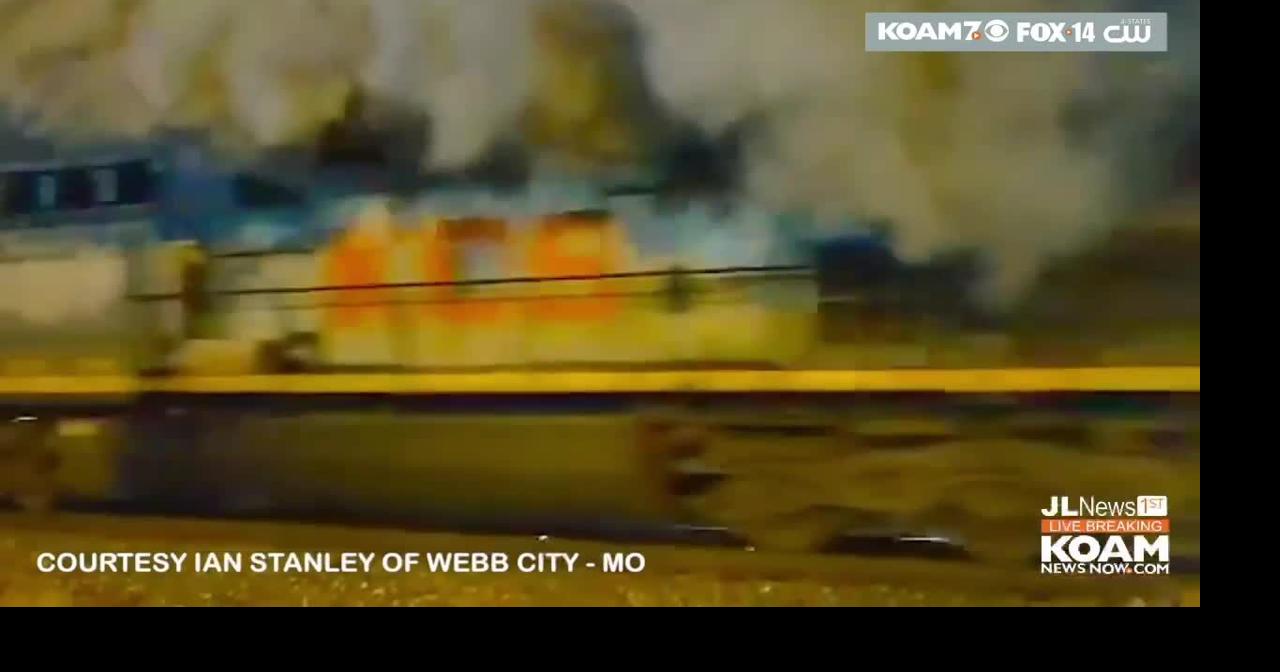 Train blows motor, leaving trail of thick black smoke through Joplin ...