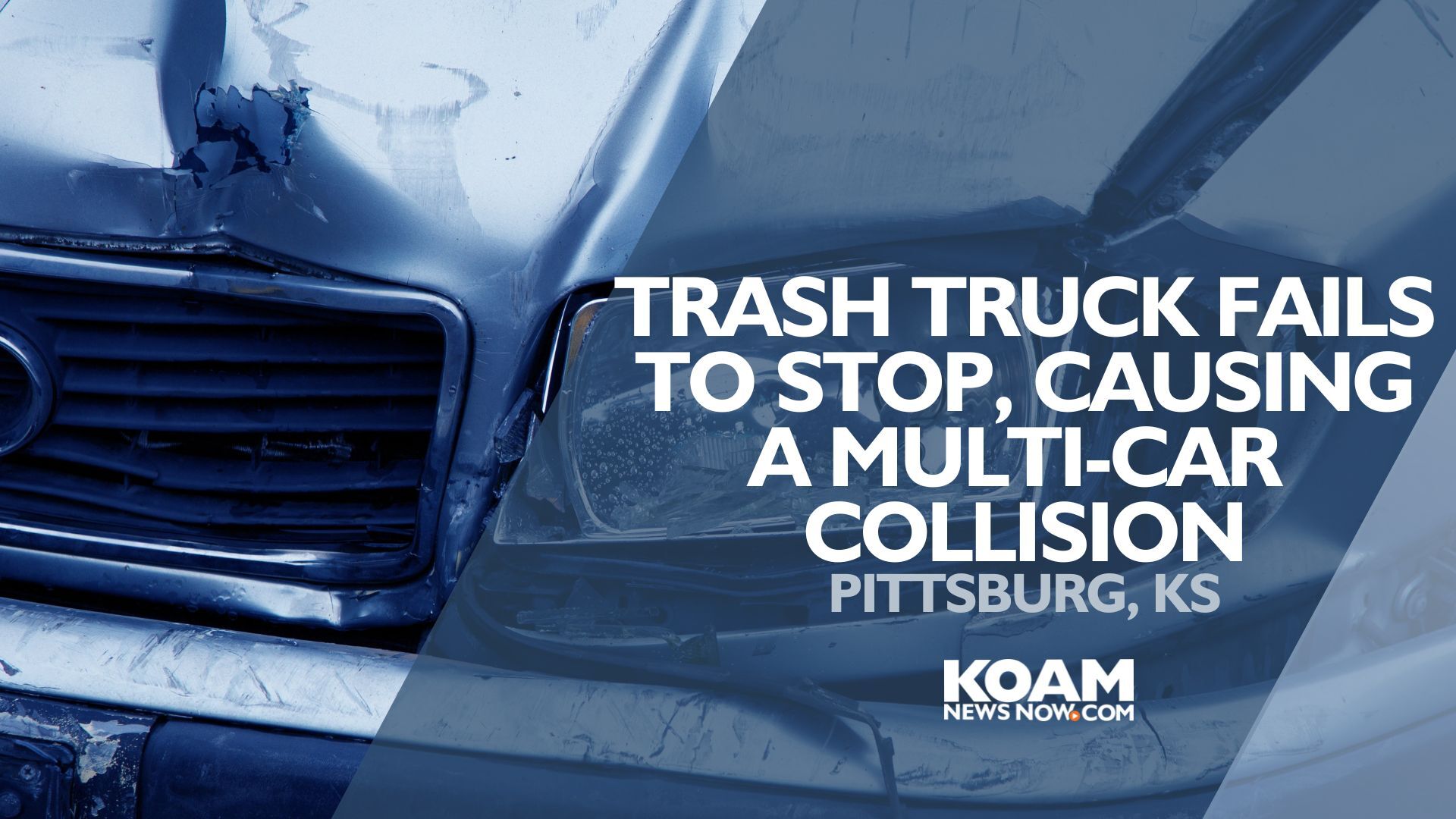 Trash truck fails to stop, causes chain reaction crash | Auto-accident ...