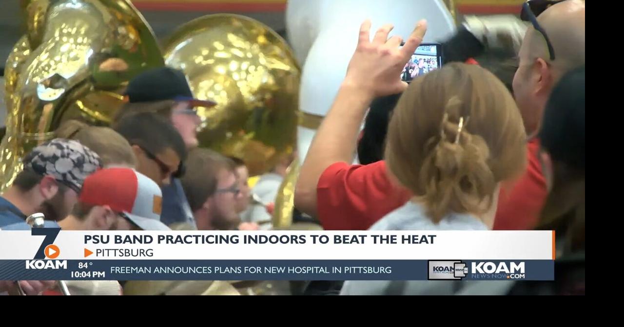 Pitt State marching band adapts to heat challenges with indoor ...