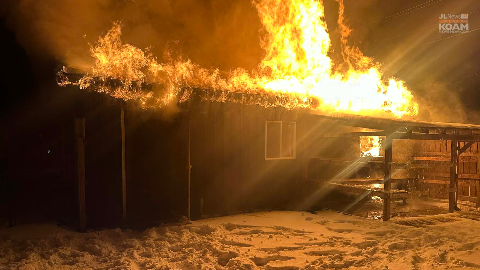 Structure Fire in Jasper, smoke and flames visible from I-49 | Joplin ...